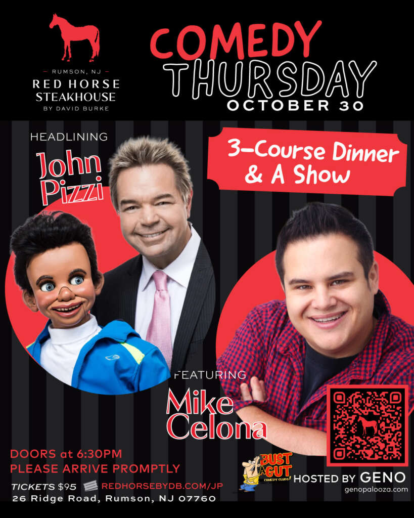 10/30 Comedy Dinner & A Show at Red Horse - RUMSON, NJ - Chef David Burke